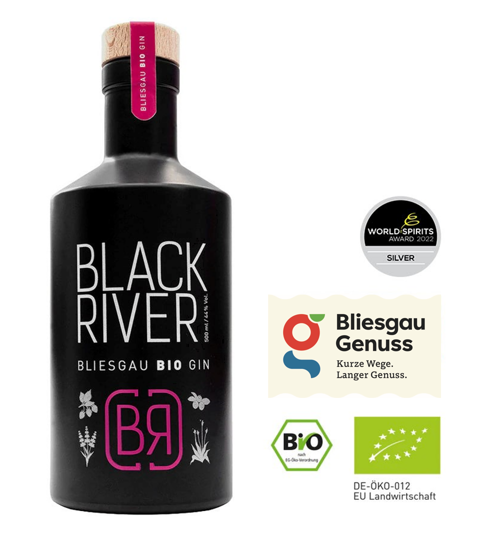 Blackriver Bliesgau Bio Gin 500ml - 44% Vol. – Blackriver Gin
